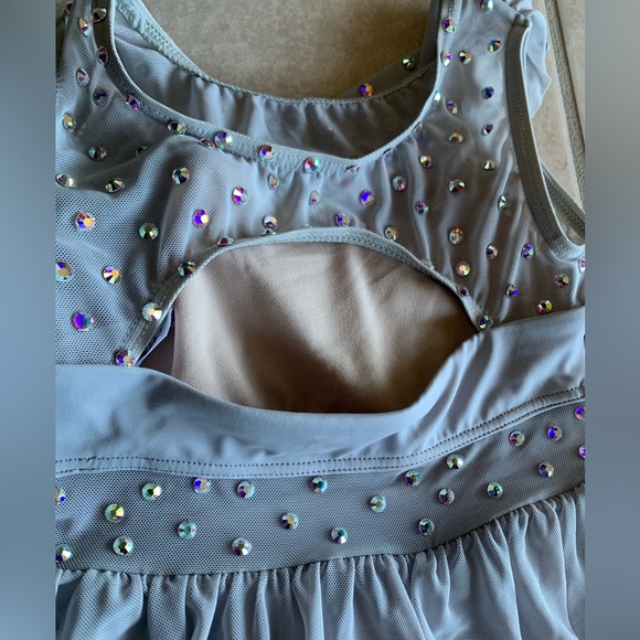 balera | Costumes | Balera Mesh Wrap Dress Custom Rhinestones Euc ...